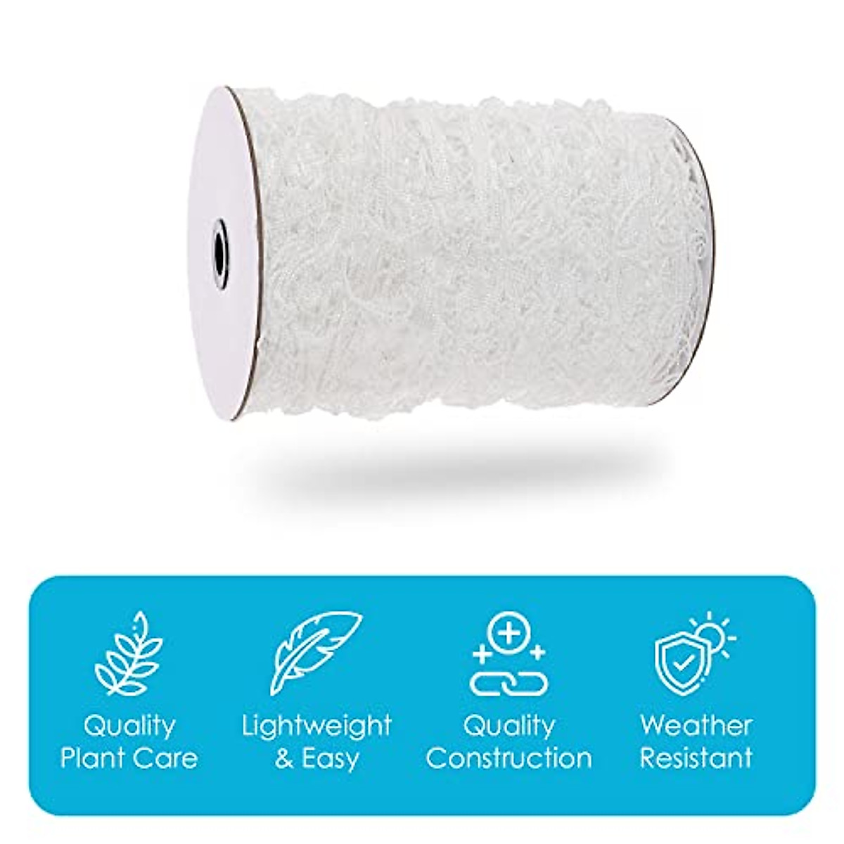 Trellis Netting, Plant Net, Mesh Scrog Roll, 5' x 350', 6x6 Inch Squares, Nylon, Trellising Nets, Outdoor Trelis Support, Trelles for Climbing Plants, Garden, Flower, Tomato, Vegetable | Houseables