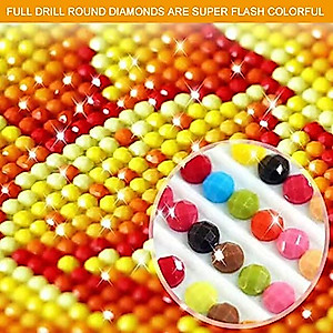 VISIAIP Sunflowers Diamond Painting Kits Butterfly Flower Bottles Log Cabin 5D DIY Full Drill Diamond Art Kits for Adults Kids Flowers Blessing Word Picture Art for Home Wall Decor,15.7 x11.8 inch