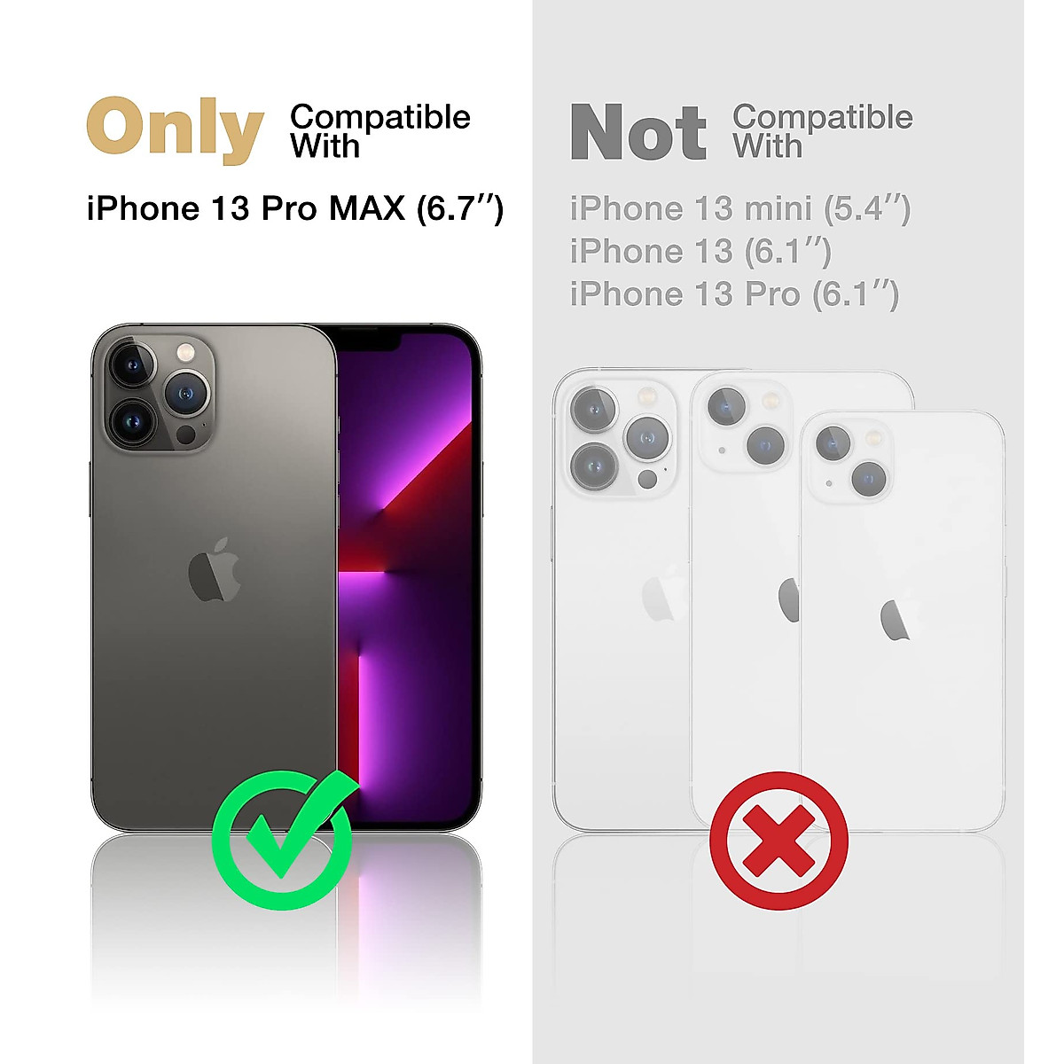 Dexnor Magnetic Case for iPhone 13 Pro Max, Compatible with MagSafe, [Built in Screen Protector and Kickstand] Full-Body Heavy Duty Case Protective Cover for iPhone 13 Pro Max 6.7 Inch, Red