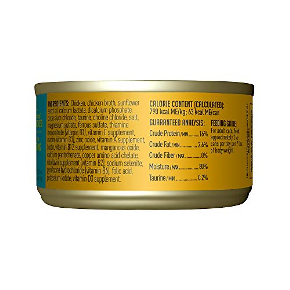 Tiki Cat Luau Shredded Meat, Succulent Chicken Recipe in Chicken Consumme, Grain-Free Balanced Nutrition Wet Canned Cat Food, For All Life Stages, 2.8 oz. Cans (Case of 12)