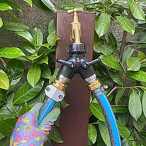 DBR Tech Garden Hose Repair Kit, Male and Female Solid Aluminum Alloy Connectors, Heavy-Duty Rust Resistant Coupler Supports High Water Pressure Systems, 1 Pack