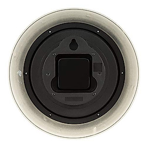 La Crosse Clock T82110 9" Indoor/Outdoor Light Blue Distressed Analog Clock with Thermometer