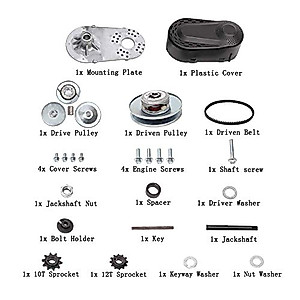 MOOSUN GO-KART TORQUE CONVERTER CVT CLUTCH 3/4" COMET TAV2 30-75 218353A Manco 12T #35 and 10T #40 41 420