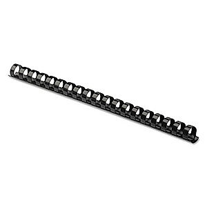 Fellowes 52325 Plastic Comb Bindings, 3/8-Inch , 41-55 Sht Capacity,100/Pk,Bk