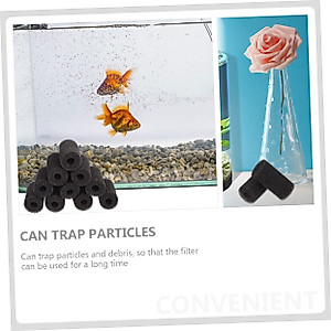 GANAZONO 40 Pcs Filter Cotton Filter Intake Strainer Fish Tank Pre- Filter Guard Pool Vacuum Hose Connector Pool Sweep Aquarium pre Filter Pool pad Water Inlet Cover Protection 304 Network