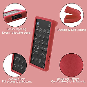 CHUNGHOP Remote Control with Cover Replacement for Bose Music System I II III IV, Compatible with Bose Sound Touch Music Radio System (Remote+Red Cover)