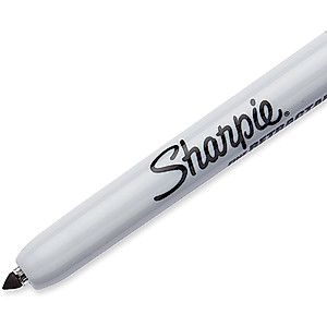 Sharpie 32701 Retractable Permanent Markers, Fine Point, Black, 144 Count (12 Boxes of 12 Markers each Box)