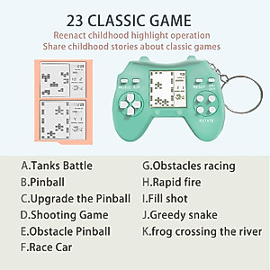 DJMUMU 18Pcs Mini Games Party Favors Keychains for Kids Video Game Party Favors Video Game Keychains for Backpack Birthday School Party Favor Supplies Key Chains for Kids Video Game Favors