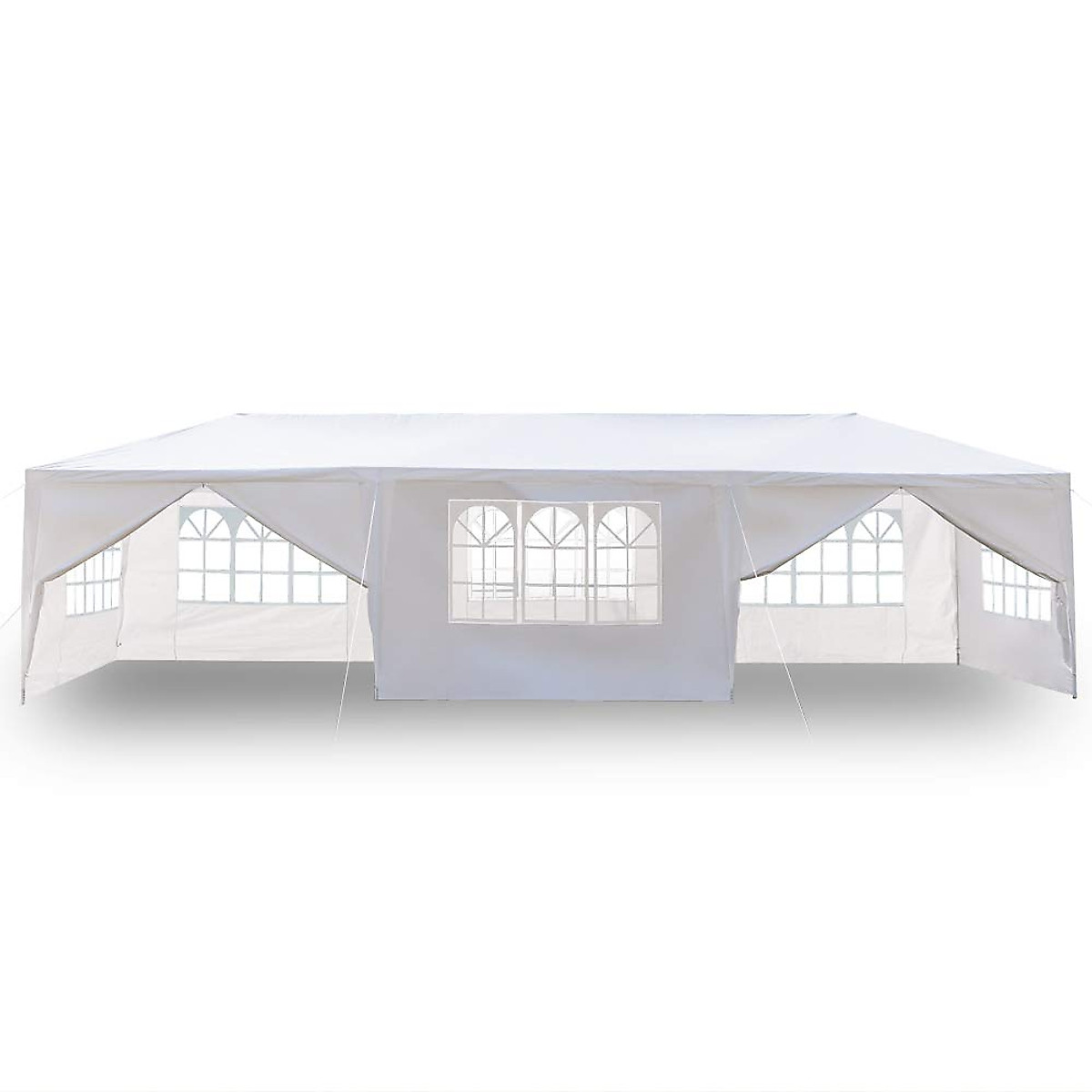Odthelda Canopy Tent 10' x 30' with 8 Waterproof Sidewalls and Windows for Party Wedding Outdoor Patio Parties Tent BBQ Shelter Canopy Gazebo Heavy Duty