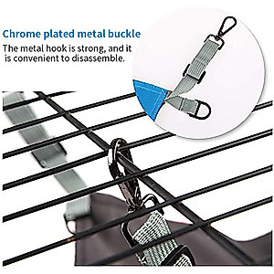 Wisdoman Cat Hanging Hammock Bed Comfortable Pet Cage Hammocks for Cats Ferret Small Dogs Rabbits Other Small Animals Playing Cozy Activity Fun Toy (Blue)