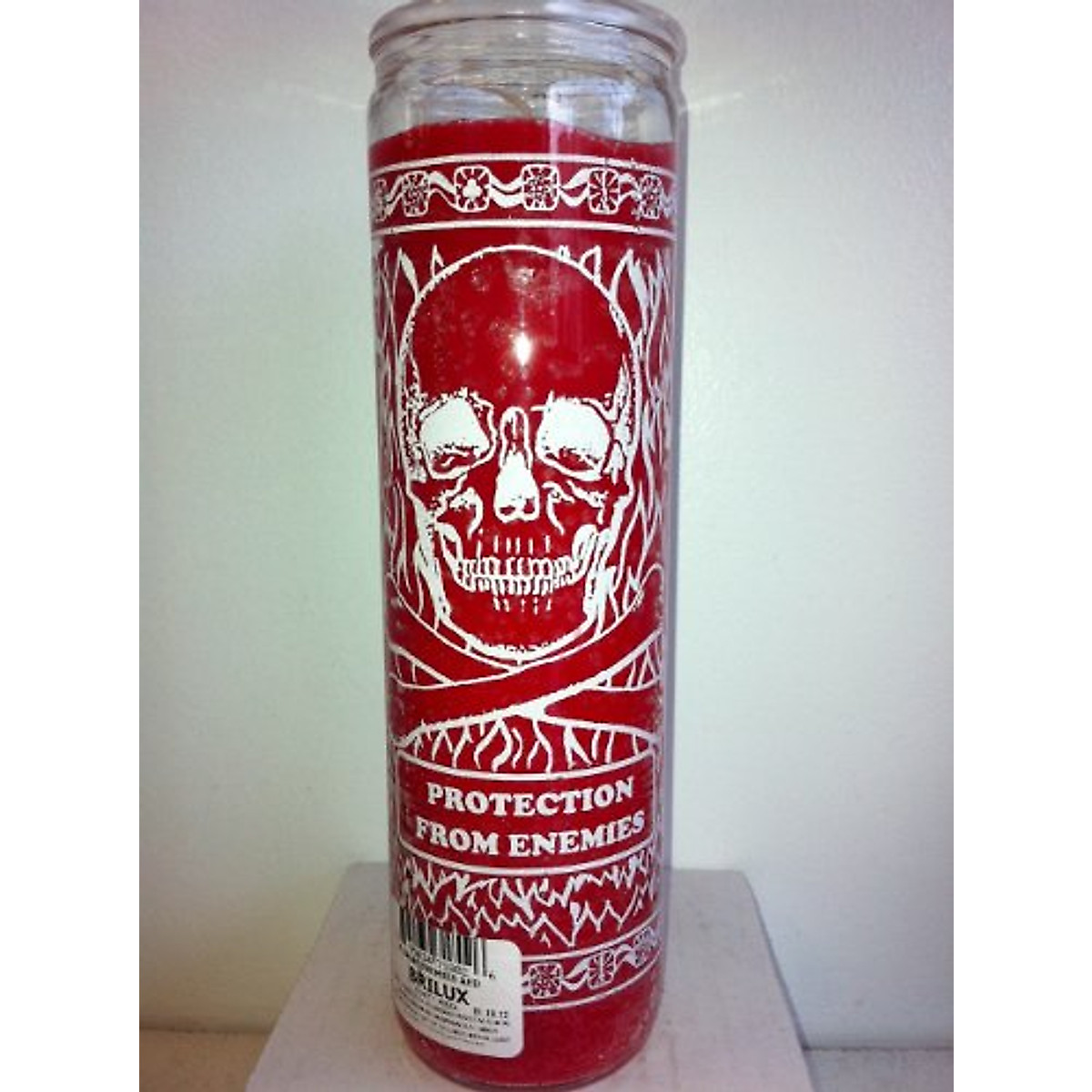 Protection from Enemies 7 Day Unscented Red Candle in Glass (Muerte Contra Mis Enemigos)