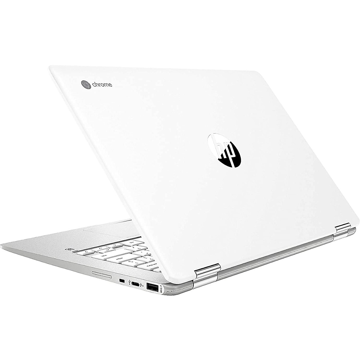 HP Chromebook X360 2-in-1 14.0” HD (1366 x 768) Touch-Screen Portable Laptop, Intel Celeron Processor N4000, 4GB Memory, 32GB eMMC Flash Memory, Webcam, Wi-Fi, Chrome OS, White