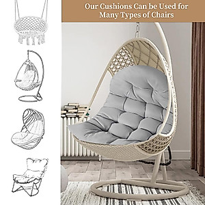 BCKNT Thicken Hanging Basket Seat Cushion, Hammock Swing Chair Cushions, Soft Egg Patio Chair Cushion with High Elasticity PP Cotton, for Indoor and Outdoor Garden Offices