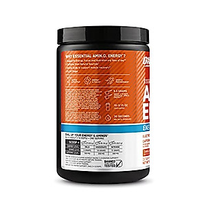 Optimum Nutrition Amino Energy Plus Electrolytes Energy Drink Powder, Caffeine for Pre-Workout Energy, Amino Acids / BCAAs for Post-Workout Recovery, Tangerine Wave, 30 Servings (Packaging May Vary)