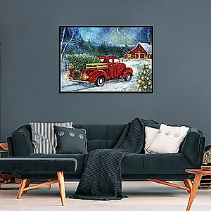 LWZAYS Cross Stitch Kits-Stamped Cross Stitch Kits for Beginners Adults 12x16inch Landscape Counted DIY Embroidery Needlepoint Kits Home Decor (YS16-)