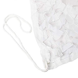 NIANXINN Camo Camouflage Net,150D Oxford Polyester Camo Net,White Sun Protection Net,for Bars Garden Camping Leisure Animal Observation Sun Protection Camouflage Privacy Screen(8x10m/26.2x32.8ft)