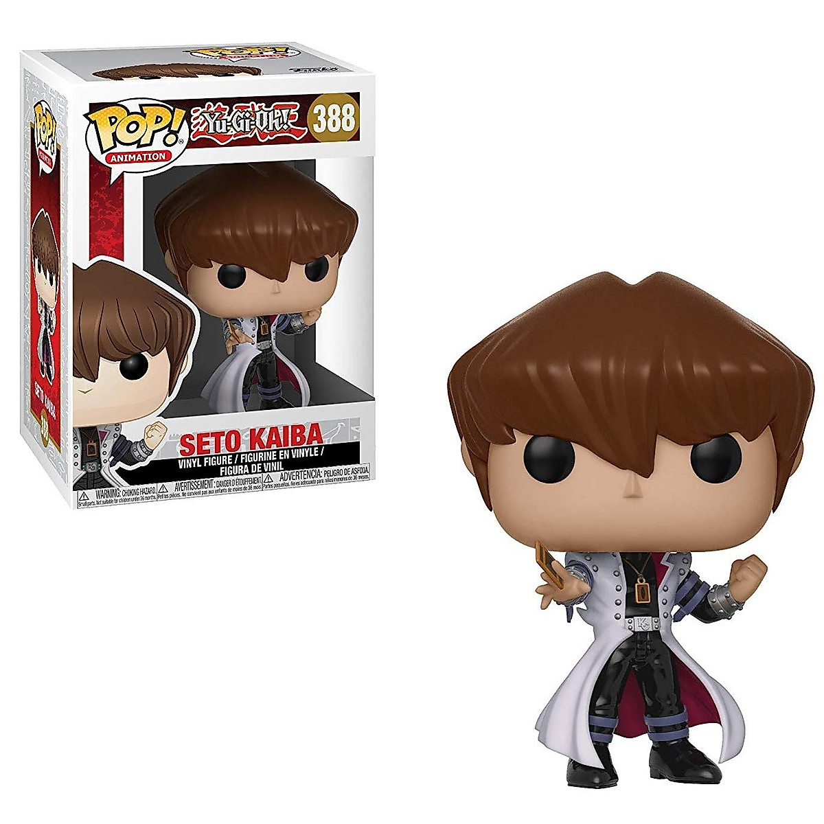 Funko Pop! Animation: Yu-Gi-Oh! - Seto Kaiba Vinyl Figure (Bundled with Pop Box Protector Case)