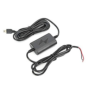 Dash Cam Hardwire, Dash Cam Hardwire Kit 12v 24V to 5V 2.5A Straight Mini USB Step Down Line for Parking Monitoring