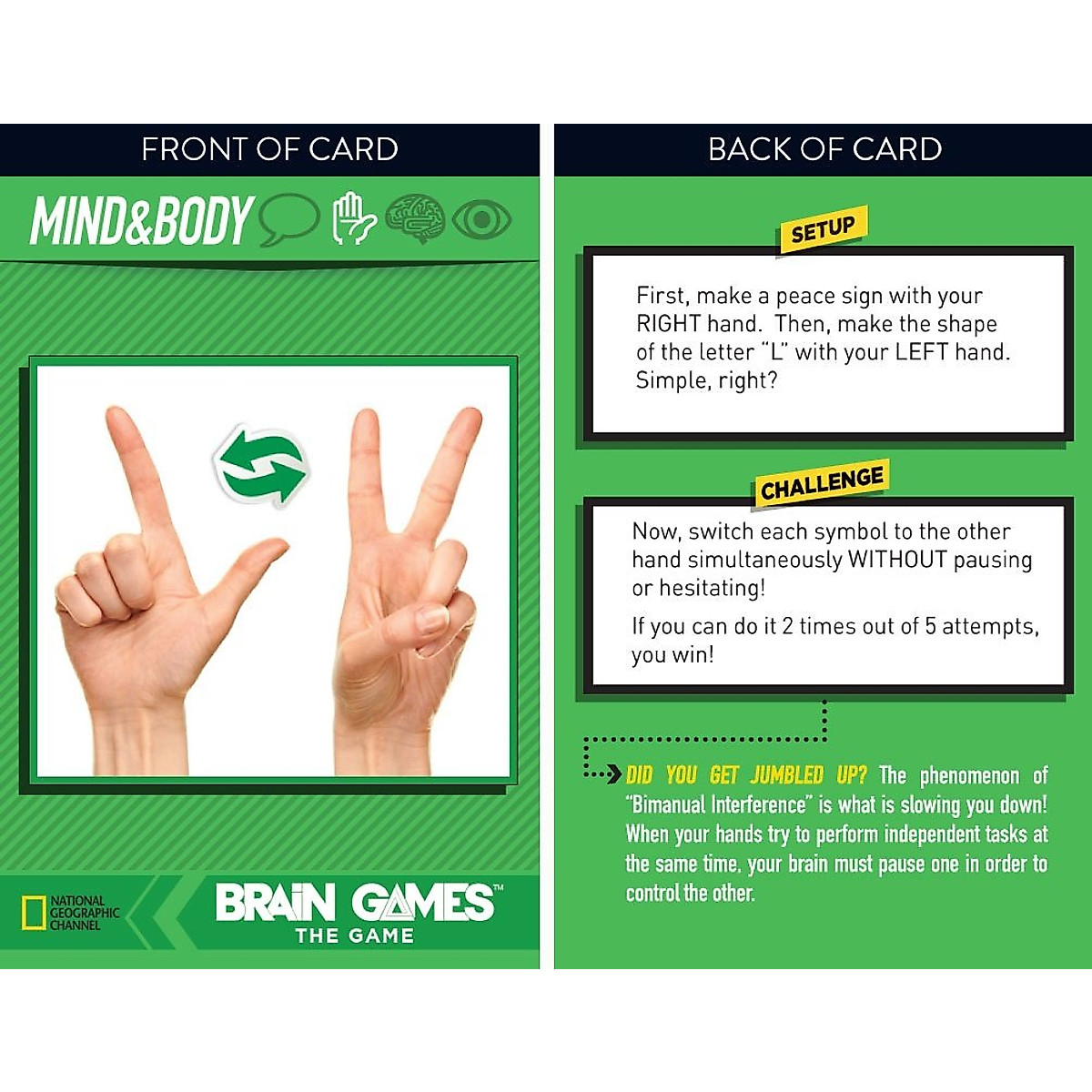 Brain Games - The Game - Based on the Emmy Nominated National Geographic Channel TV Series