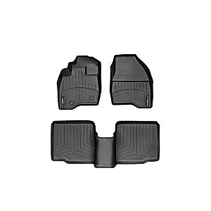 WeatherTech Custom Fit FloorLiners for Ford Explorer - 1st & 2nd Row (447041-443592), Black