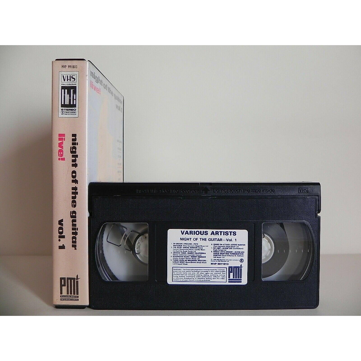 Night Of The Guitar - Vol.1 - Live! - Three Hour Concert - The Best Of - Pal VHS
