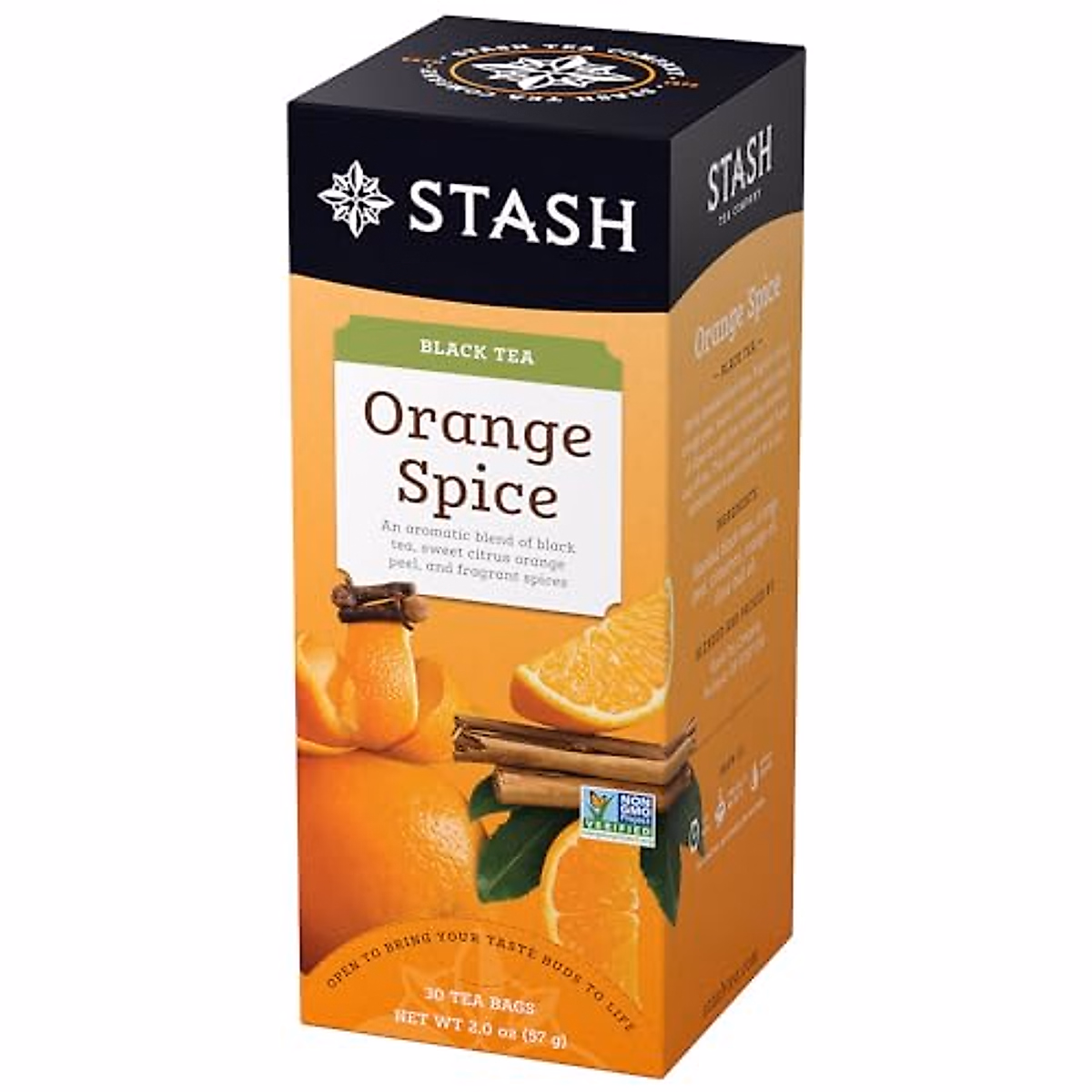 Stash Tea Orange Spice Black Tea, 30 Count