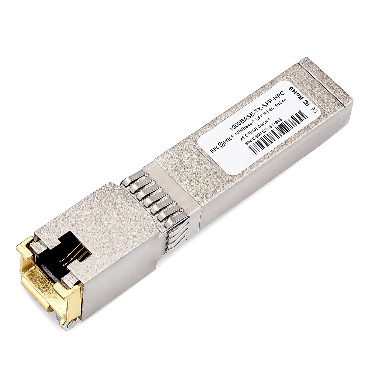 HPC Optics Compatible with Dell 407-BBOS 1000BASE-T SFP Transceiver | 1G TX Copper RJ-45 407-BBOS-HPC