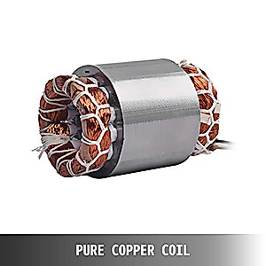 VEVOR AC Concrete Vibrator 110V, Motor Vibrating Motor 90W Single Phase AC Electric Vibrating Motor Aluminum Alloy Case 3600rpm Asynchronous Vibration Motor 2M Cable Concrete Vibrator IP65 Waterproof