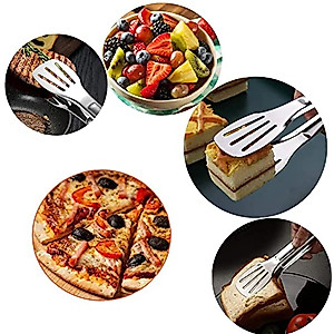 Serving Tongs Kitchen Tongs,Buffet Tongs, Stainless Steel Food Tong Serving Tong,small tongs 6 Pack (7 Inch)