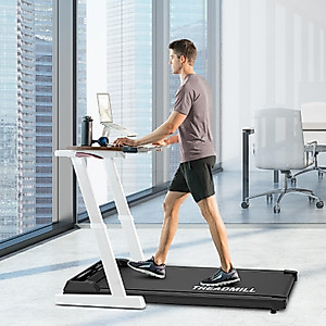 Walking Pad Treadmill Under Desk with 265lbs Capacity, Portable Treadmill for Home Office with Remote Control, 2.25HP Walking Treadmill for Walking and Jogging