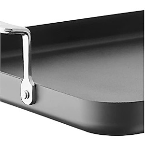 Cuisinart Double Burner Griddle, Chef's Classic Nonstick Hard Anodized, Stainless Steel, 655-35 13-Inch x 20-Inch