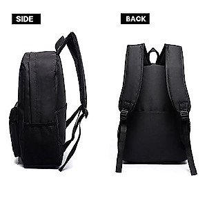 GLTHZ Black Backpack for Kids - Boys & Girls with Cartoon Characters