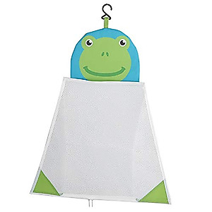 Jiawu Bath Tub Toy Organizer, Mesh Toys Storage Net, Holder Basket Organizer Mesh Bathroom Toys Durable Bath Tub Toy for Stuffed Animal Organizering(Green)