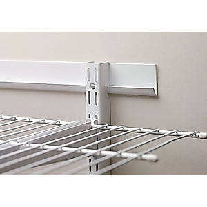Rubbermaid FastTrack Rail, Hardware, 40", White, Heavy-Duty Steel, Durable, Ideal for Pantries, Linen Closets, Laundry Rooms, Utility Rooms