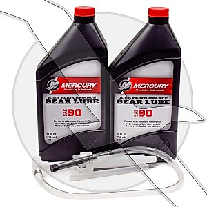 Mercury Marine Mercruiser High Performance Gear Lube Quart 92-858064K01 & Pump Kit