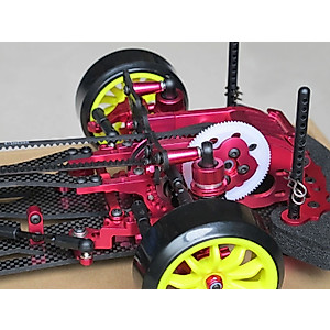 Hobbypower 1/10 Alloy & Carbon D3 4WD Drift Racing RC Model Car Frame Kit with Front One Way