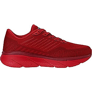 WHITIN Men’s Running Fitness Workout Shoes Sports Gym Size 13 Breathable Road Midsole Platform Sneakers Trail Tennis Man Max Cushion Rebound Red 47