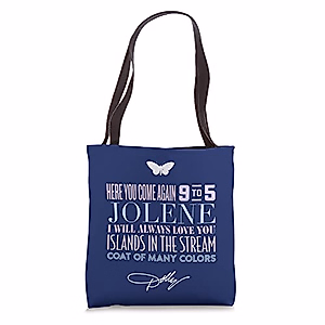 Dolly Parton Greatest Hits Tote Bag