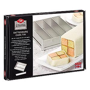 Tala 10A21459 Battenberg Battenburg Cake Pan, Commercial Weight Anodised Aluminium, Silver, 20 x 15 x 4cm (8 x 6 x 1.5)