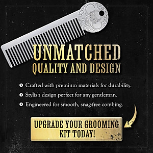 Moustache Care Gift Set by Vintage Grooming Co. | Death Grip & Sudden Death Mustache Wax & Comb Kit