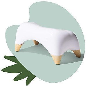 TUSHY Spa Bamboo Premium Bidet Attachment and Relaxed Ottoman Bundle