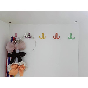 ImyHok Kids Coat Hook Colorful Wall Mount Cute Decorative Metal Closet Hooks for Hanging Towels Backpack Keys Decor Children's Room Nursery 8 Pack