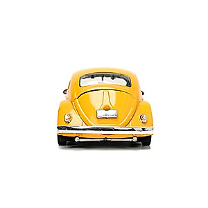 Sesame Street 1:24 1959 Volkswagen Beetle Die-cast Car & 2.75" Oscar The Grouch Figure, Toys for Kids and Adults