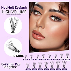 Bodermincer 20D 8-20mm To Choose 8-10-12-14mm MIX/14-16-18-20mm MIX rofessional Makeup Individual Cluster Eyelashes Grafting Fake False Eyelashes Eyelash Extension Individual Eyelash Bunche (20D-14mm)