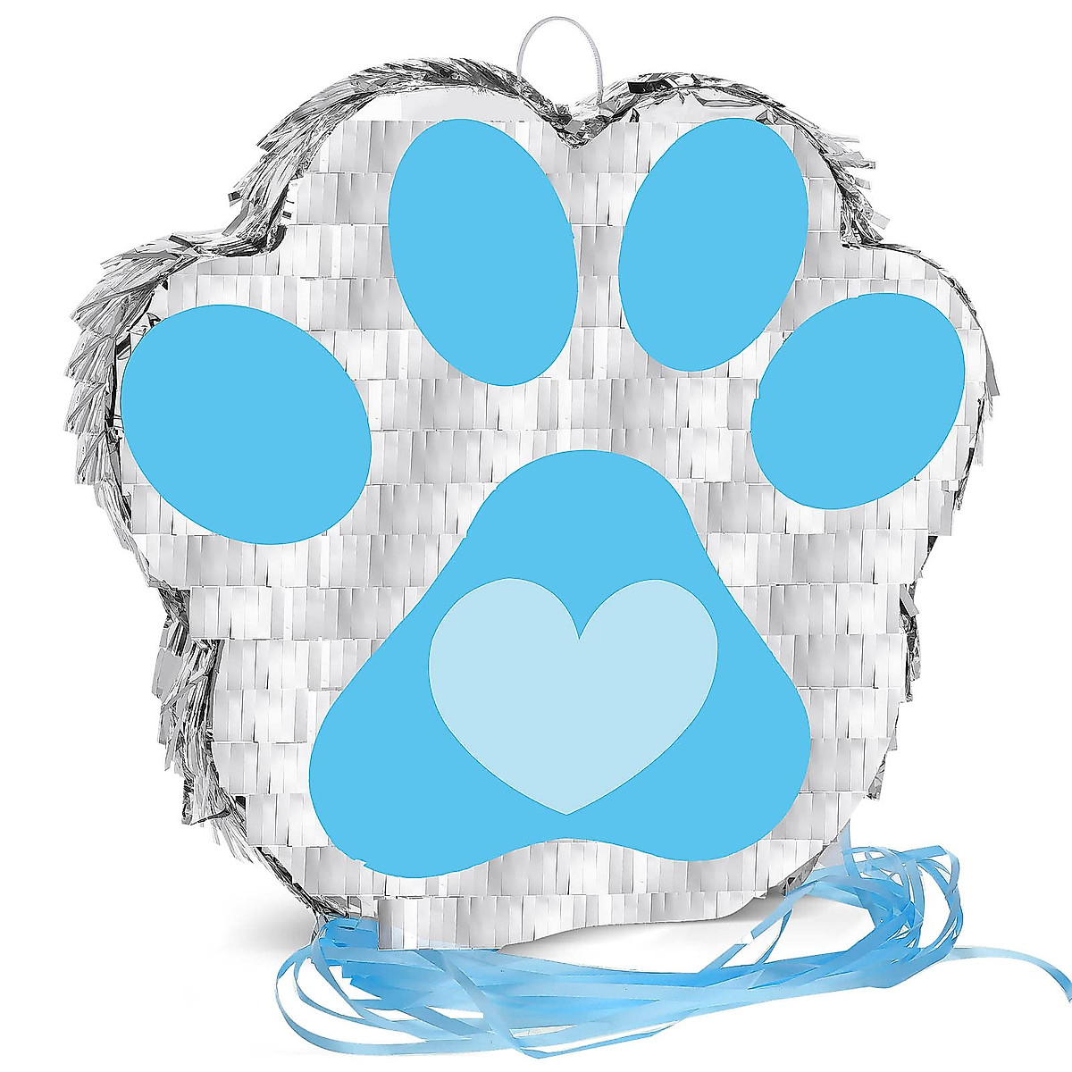Dog Paw Piñata Small Dog Paw Piñata Themed Birthday Party Supplies Piñata Blue Puppy Paw Piñata It's Party Woof Dog Themed for Girls Boy Baby Shower