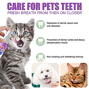 Petry Oral Spray - Petry Teeth Cleaning Spray for Dogs & Cats, Pet Breath Freshener Spray Care Cleaner, Pet Bad Breath Treatment (1 Pc)