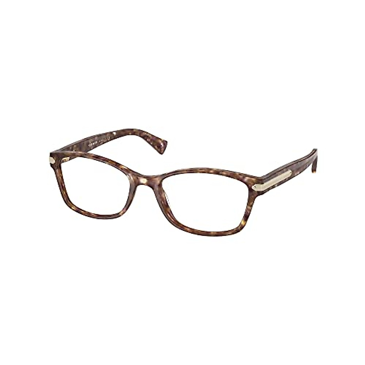 COACH Eyeglasses HC 6065 5287 Light Brown Confetti Tortoise