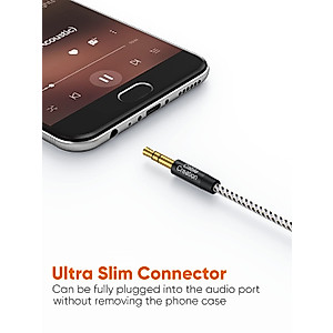 CableCreation 2-Pack 3.5mm Aux Cord(3FT/0.9M), 3.5mm Male to Male Stereo Audio Cable for Car, Headphones, Smartphones, Echo-Dot, Home/Car Stereos, Laptops, Speaker & More