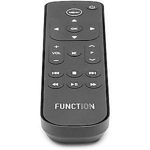 Function101 F101-ATVRM 2-Pack | Replacement Button Remote for Apple TV | Infrared Connectivity | 2 AAA Batteries Included