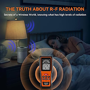 olmlmo Emf Meter,Electric Field, Radio Frequency Field, Magnetic Field Strength Meter,Rechargeable Radiation Detector for 5g Cell Tower, WiFi Signal Detector,Emf Inspections,Ghost Hunting